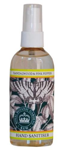 KEW Gardens Hand Sanitiser - Handsprit 100ml - Sandalwood & Pink pepper ...
